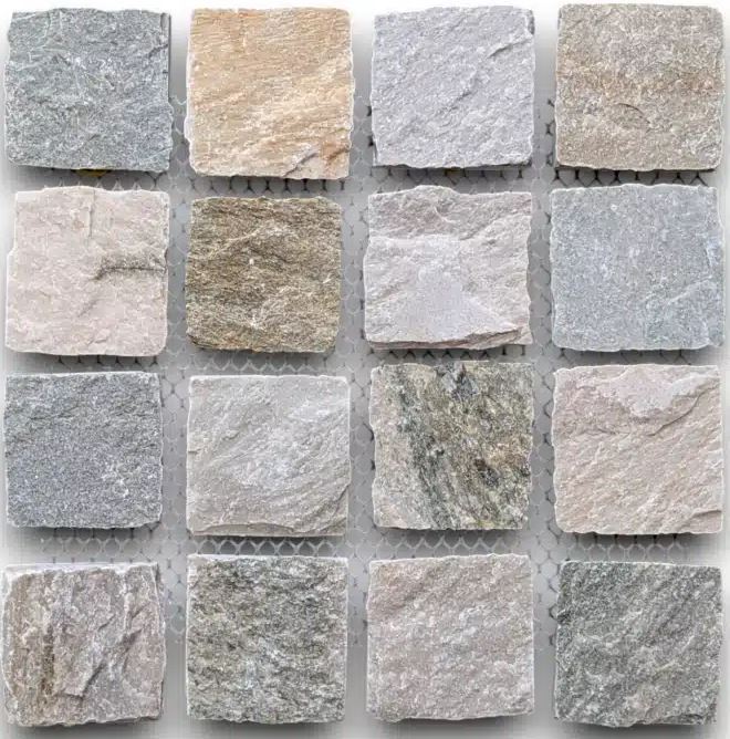 SORRENTO QUARTZ COBBLE 90X90 – Graystone Tile & Design Studio