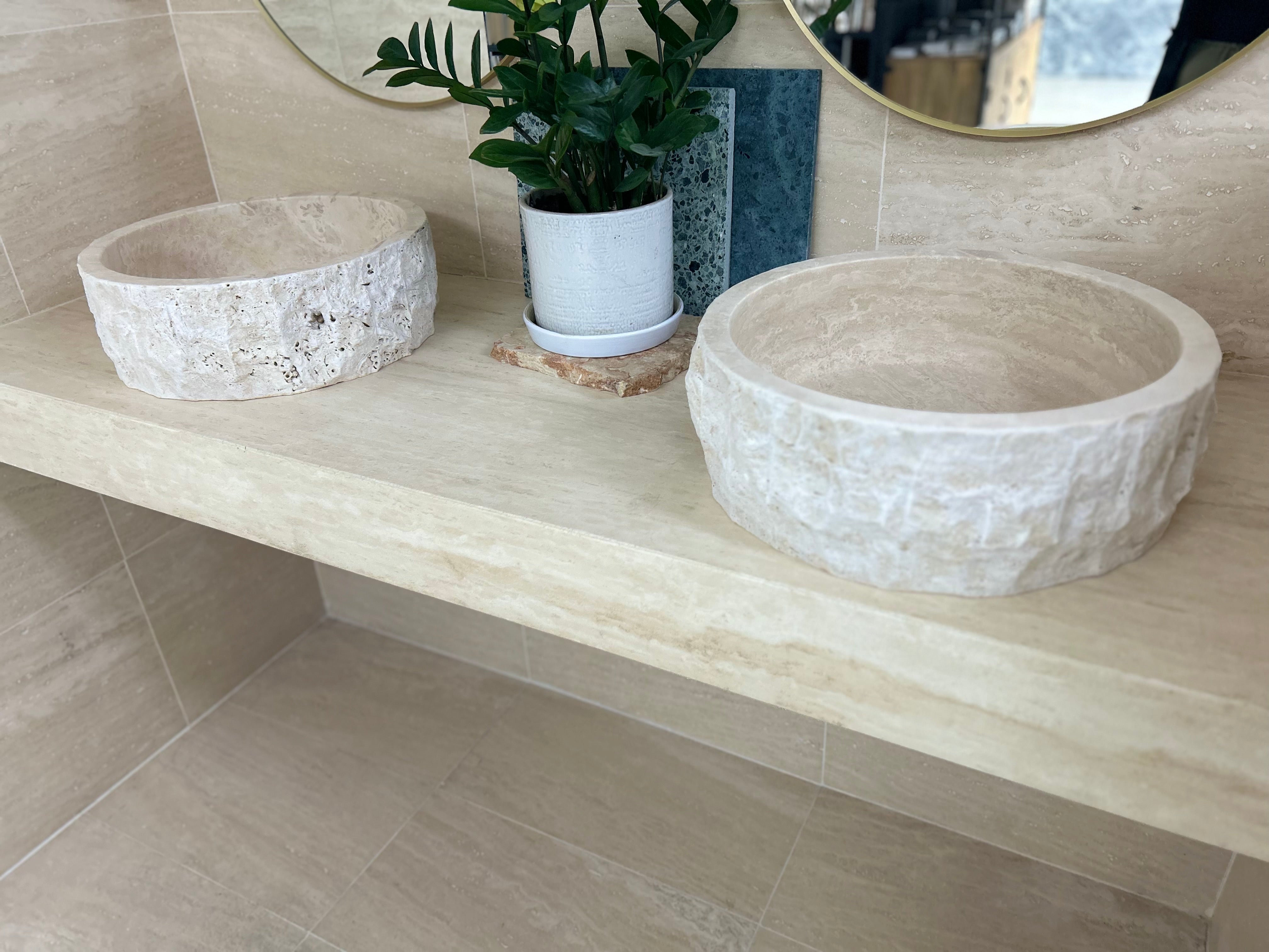 JERUSALEM BASIN CLASSIC TRAVERTINE – Graystone Tile & Design Studio