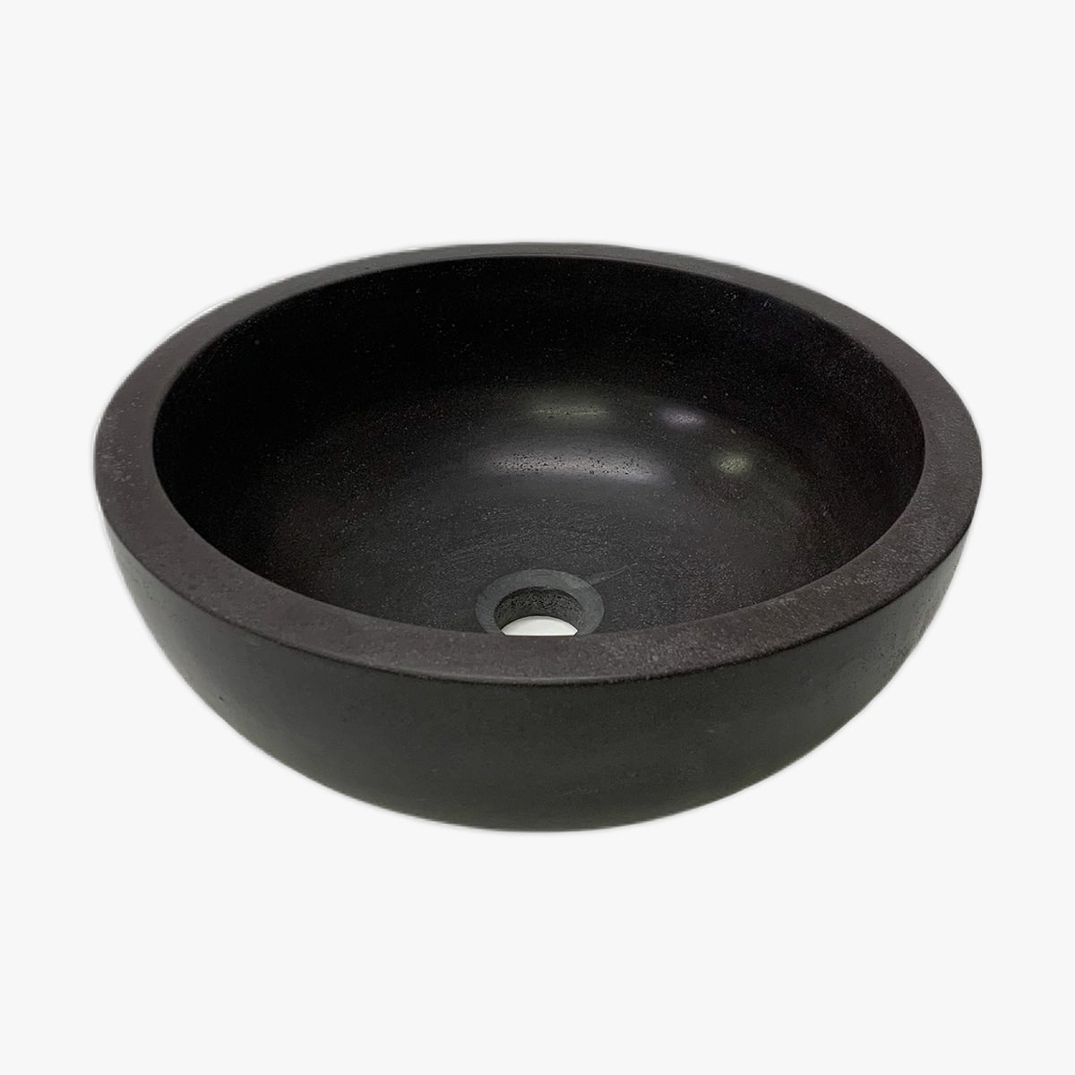 Black Honed Roma Basalt Vessel Sink — Graystone Tiles & Design Studio