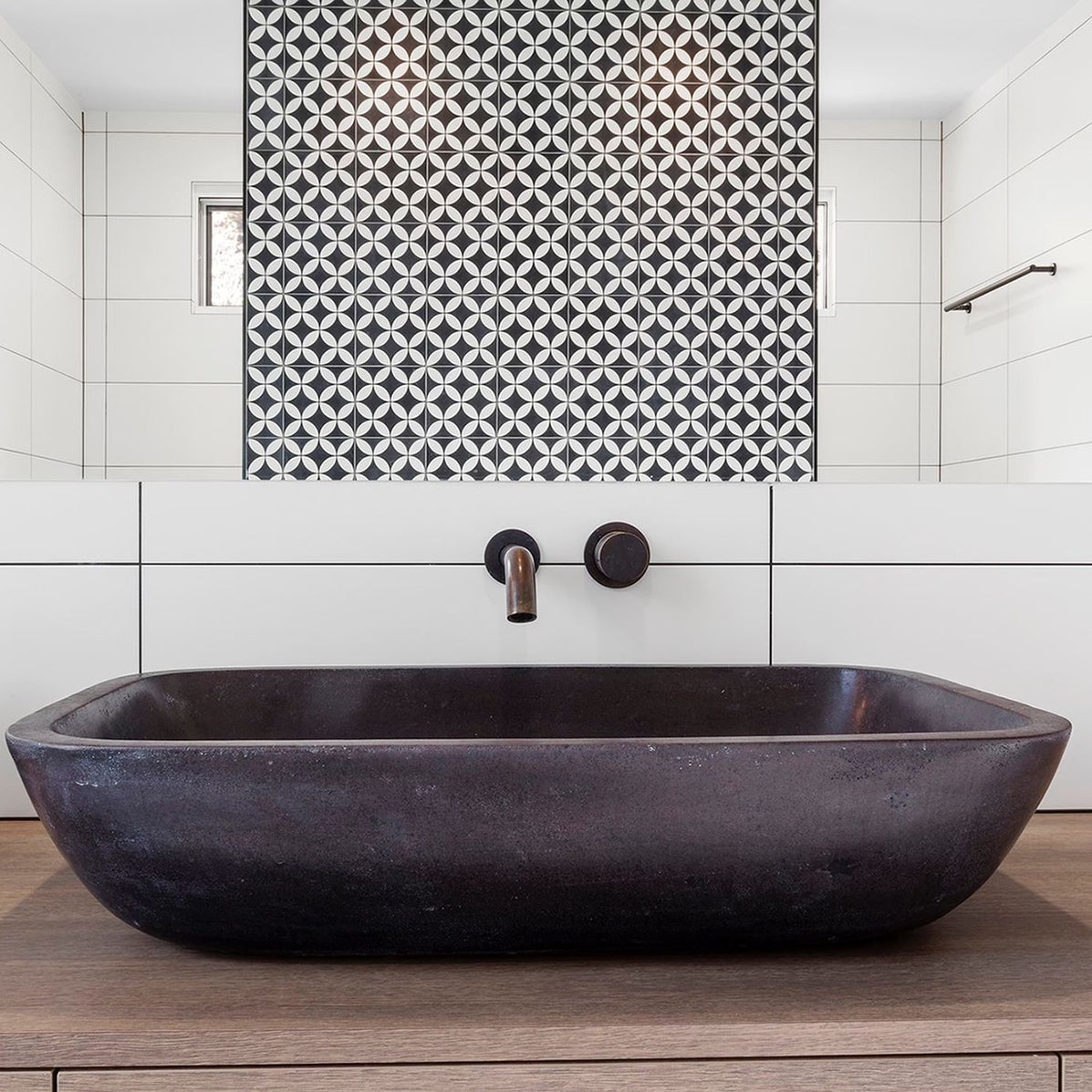 Black Honed Sydney Ii Basalt Vessel Sink — Graystone Tiles & Design Studio