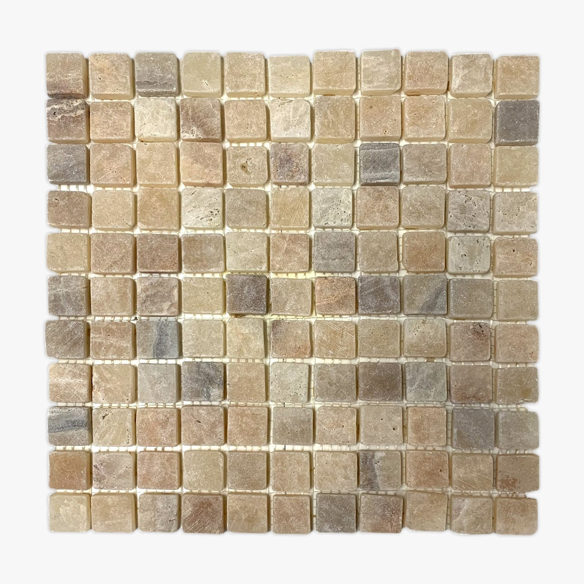 Onyx Tumbled Square Onyx Mosaic — Graystone Tiles & Design Studio
