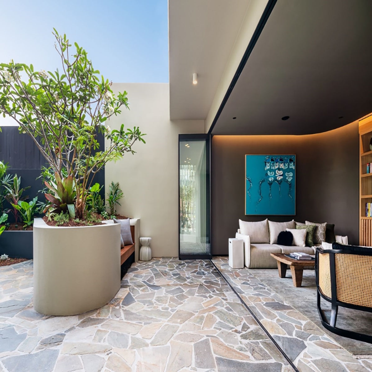 Azuma Smooth Split Face Quartz Crazy Pave — Graystone Tiles & Design Studio