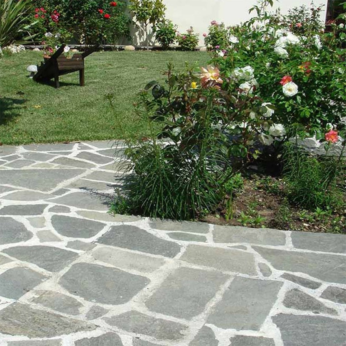 Kali Smooth Split Face Stone Crazy Pave — Graystone Tiles & Design Studio