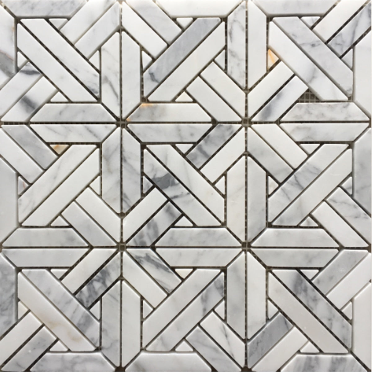 Italian Grey Honed Mini Versailles Marble Mosaic — Graystone Tiles ...