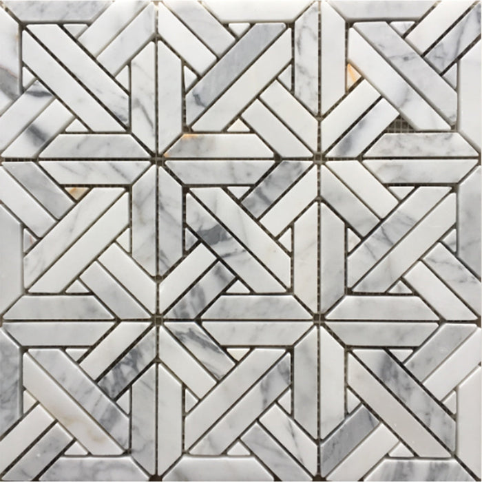 Italian Grey Honed Mini Versailles Marble Mosaic — Graystone Tiles ...