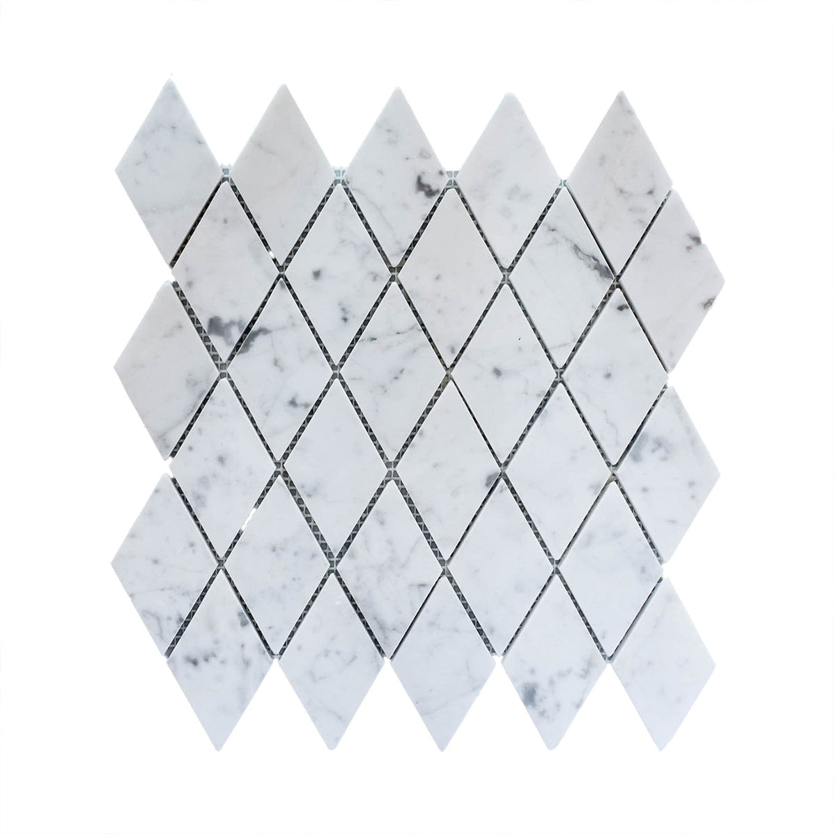Carrara Honed Diamond Marble Mosaic — Graystone Tiles & Design Studio