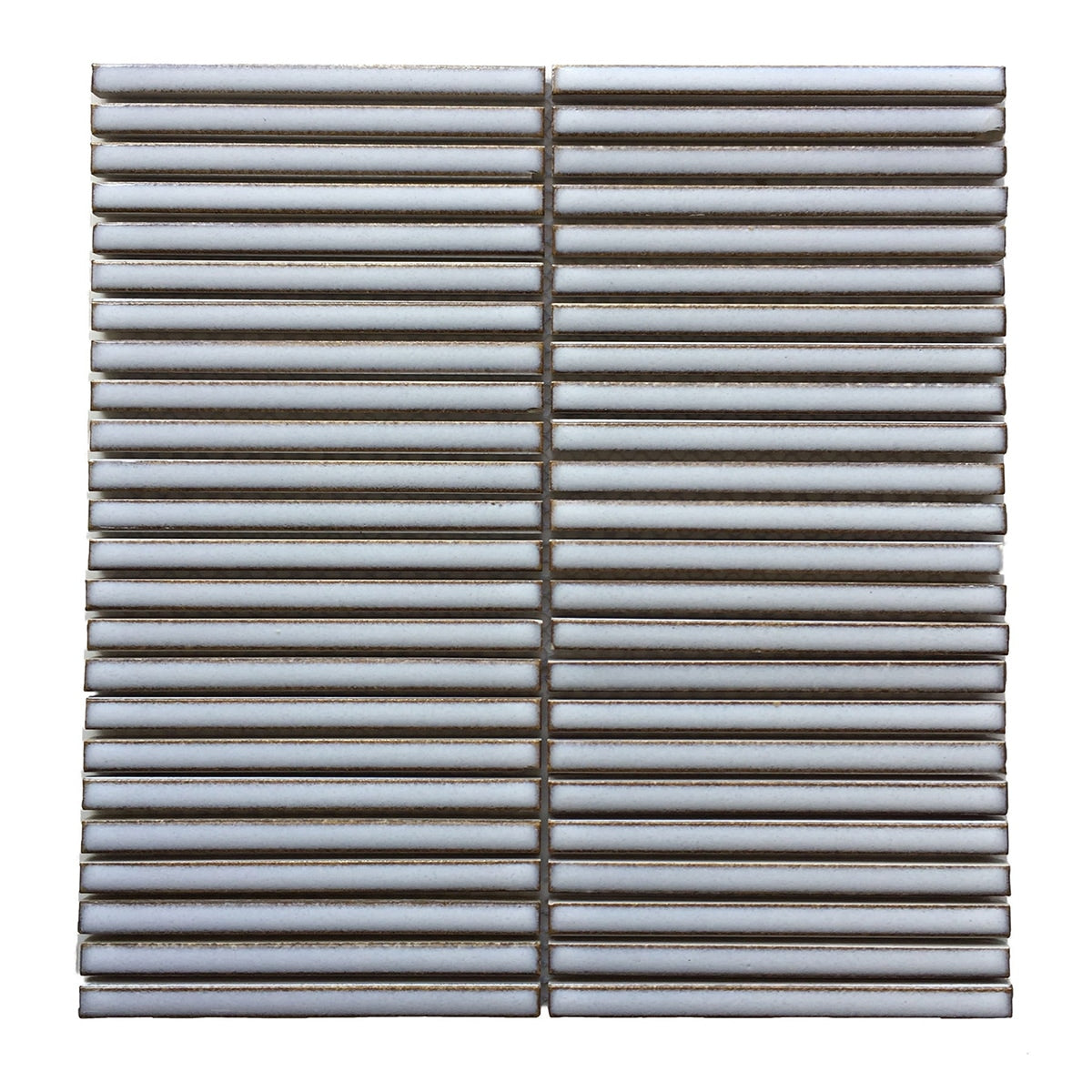 Nagano White Gloss Kitkat Porcelain Mosaic — Graystone Tiles & Design ...