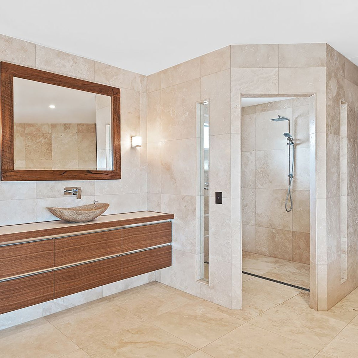 Classic Honed 610x406 Travertine Tile — Graystone Tiles & Design Studio