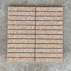 Alta Pink Matte Kitkat Terrazzo Mosaic — Graystone Tiles & Design Studio