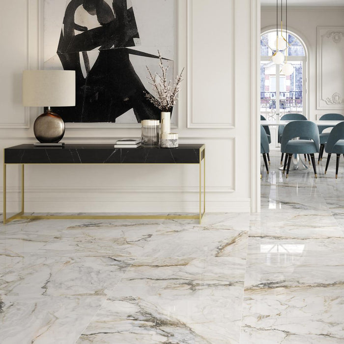 Pisa Gold Matte 600x600 Porcelain Tile — Graystone Tiles & Design Studio