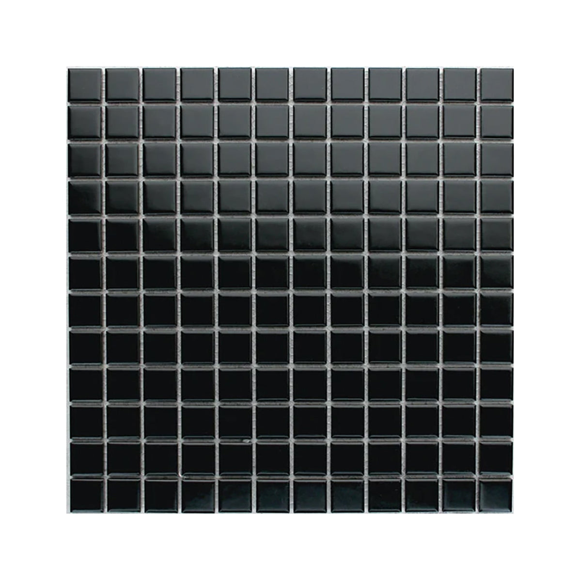 Black Unglazed 23x23 Square Porcelain Mosaic — Graystone Tiles & Design ...