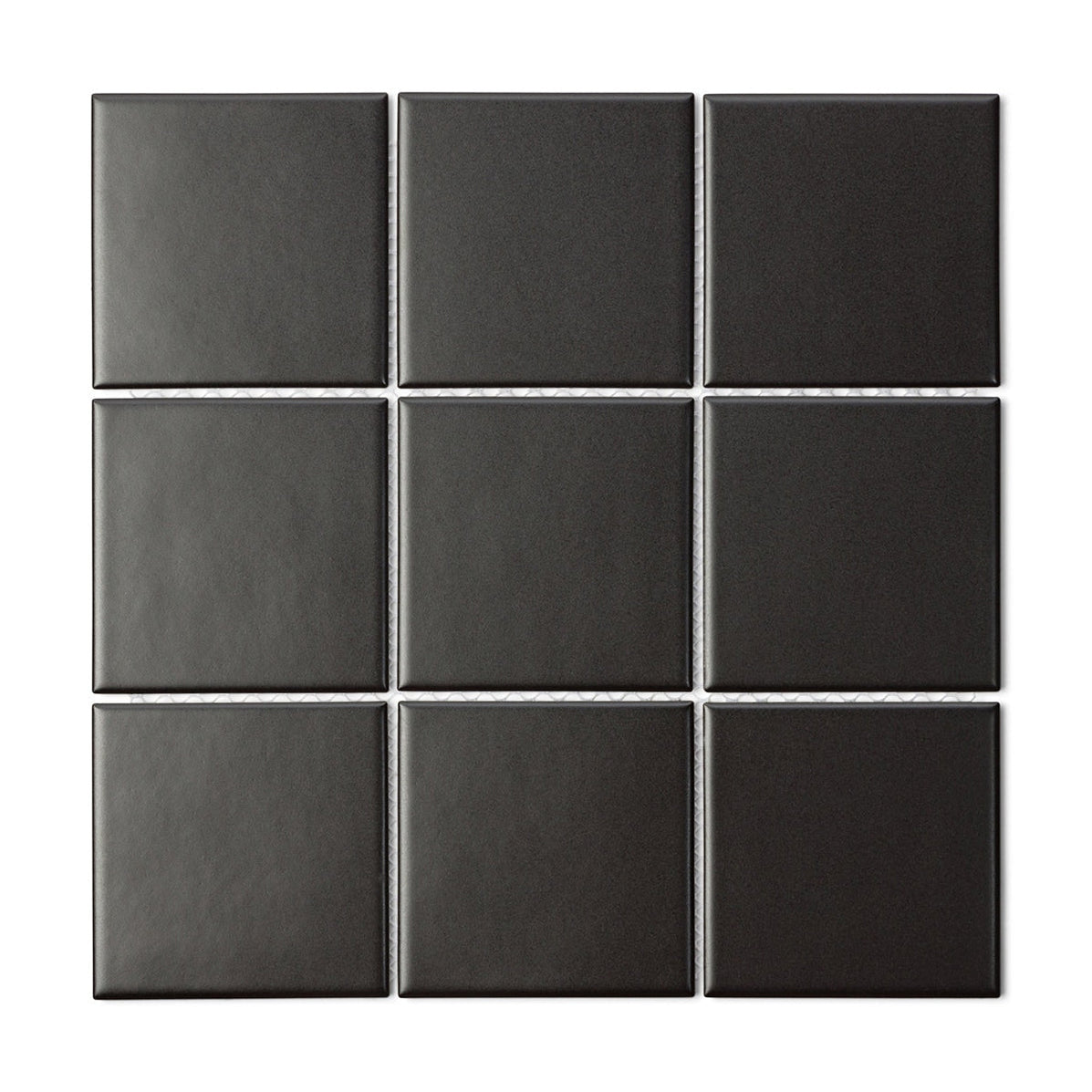 Black Matte Square Porcelain Mosaic — Graystone Tiles & Design Studio