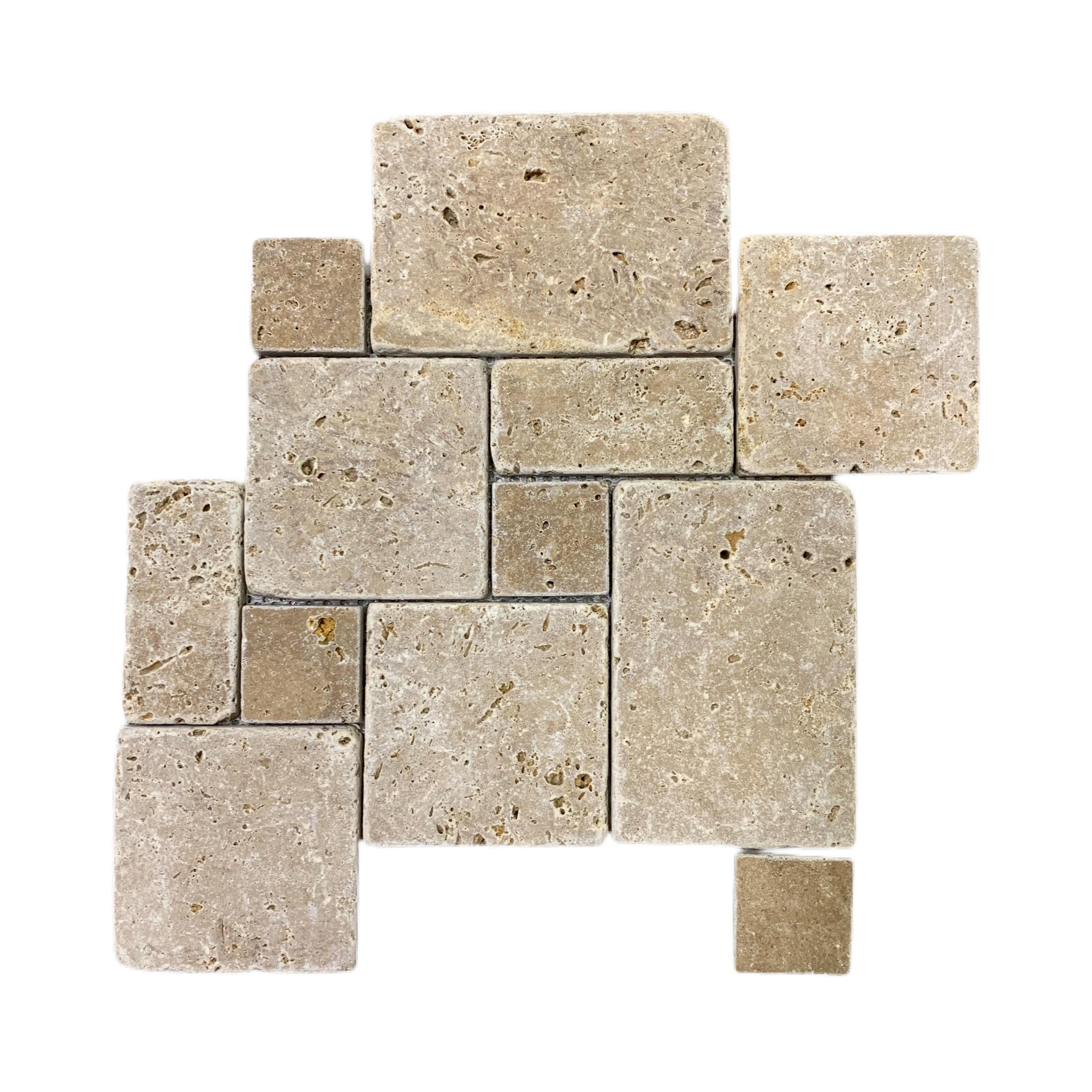 NOCE MINI FRENCH PATTERN MOSAIC – Graystone Tile & Design Studio