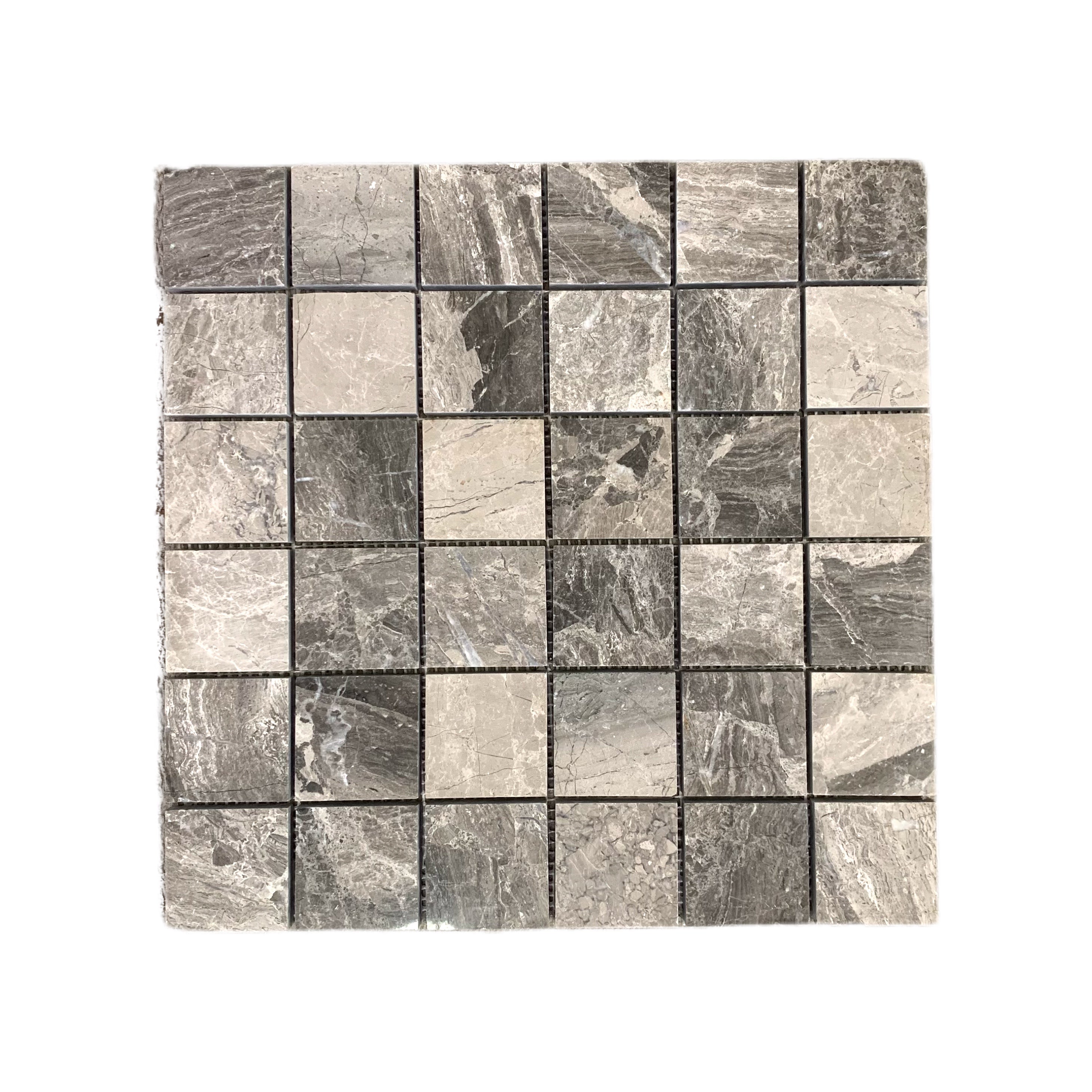 SOMA GREY MARBLE SQUARE MOSAIC – Graystone Tile & Design Studio